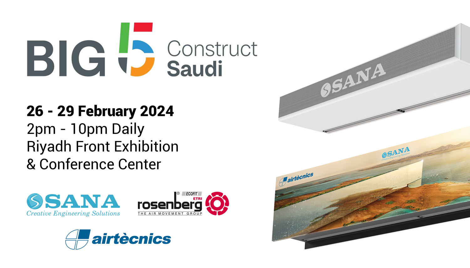 Airtècnics Air Curtains at the BIG 5 Fair in Riyadh - Saudi Arabia